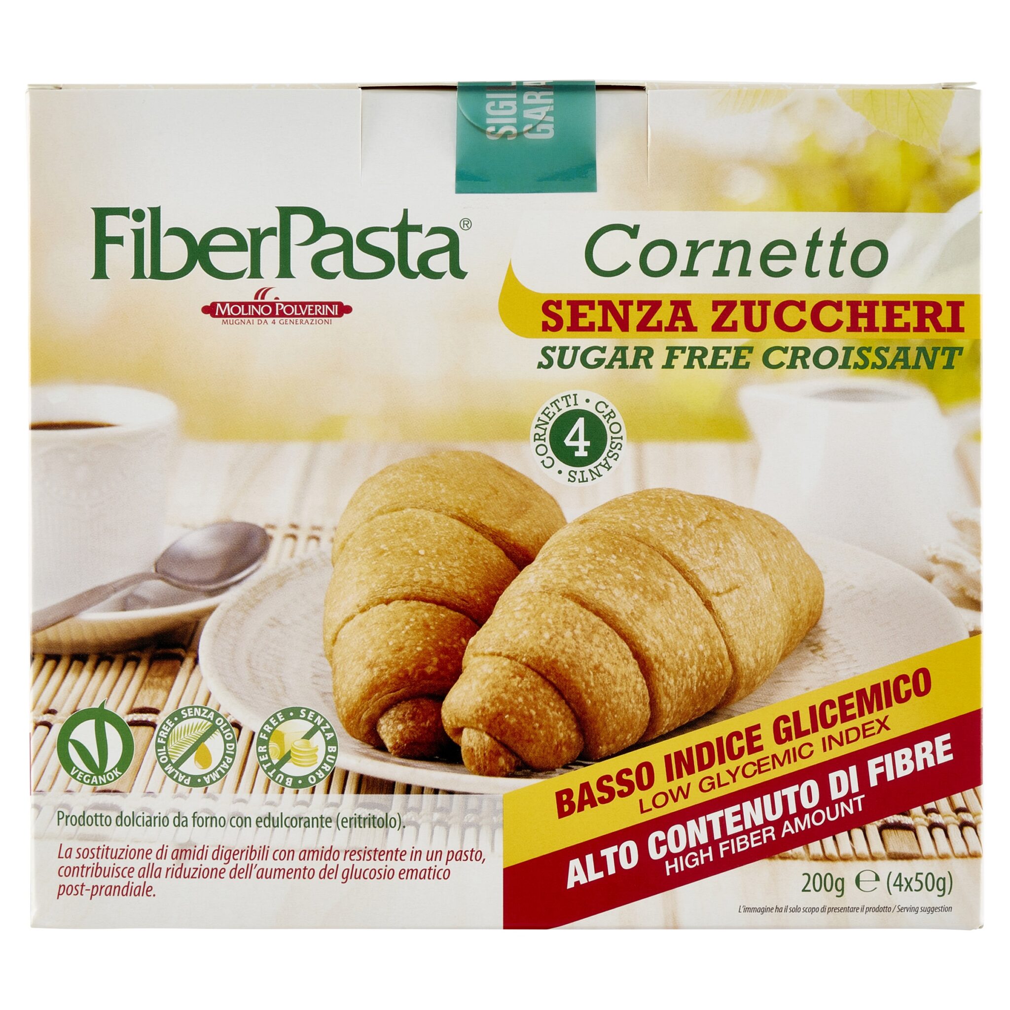 FiberPasta, low glycemic index pasta and flour | SUGAR FREE CROISSANT